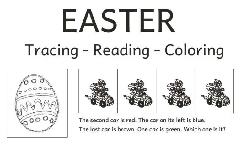 Easter: More reading and coloring - American Dyslexia Association ...